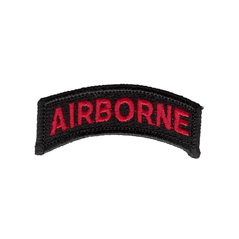 Airborne Tab - Black/Red - Shop for US Army Items by Airborne - PriorService.com