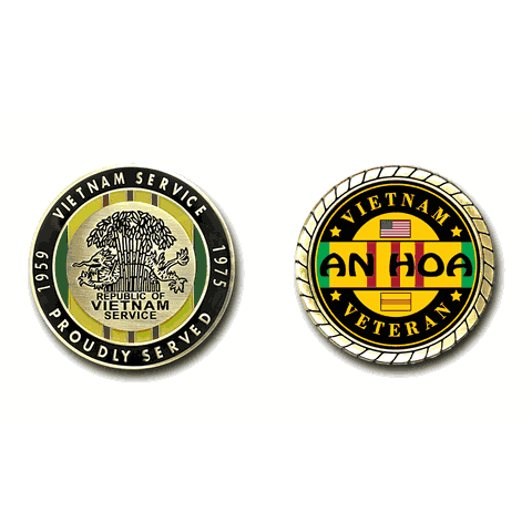 An Hoa Vietnam Veteran Challenge Coin - Vietnam Veteran Duty Station ...