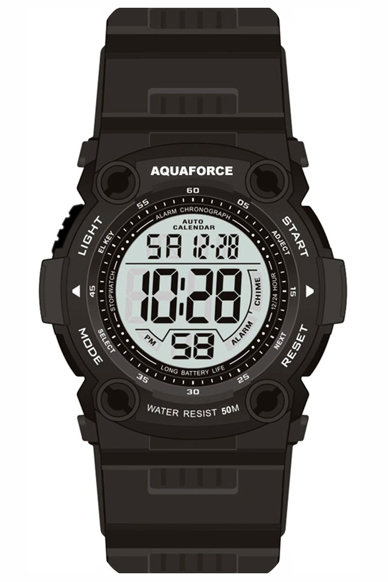 Aquaforce Analog Digital Tactical Watch-Black - Aquaforce Tactical ...