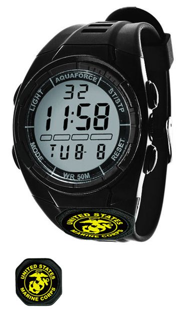 Aquaforce Marine Corps Digitial Watch - US Marine Corps Wrist Watches ...