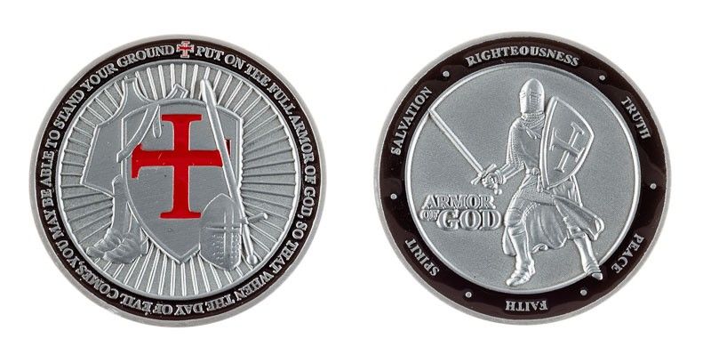 Armor of God Challenge Coin - New Challenge Coins - PriorService.com