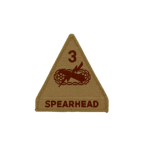 Army 3rd Armored Division Desert 3 3/4" Patch - Army Patches ...
