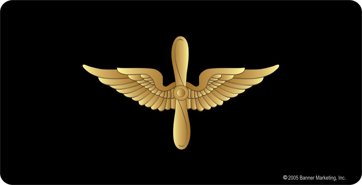 Army Aviation Corps Insignia License Plate - US Army License Plates ...