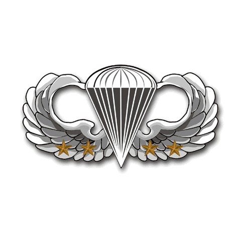 Army Basic 4 Combat Jump Wings Vinyl Transfer Decal - US Army Combat ...