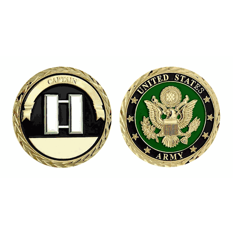 Army Captain Challenge Coin - New Army Rank Coins - PriorService.com