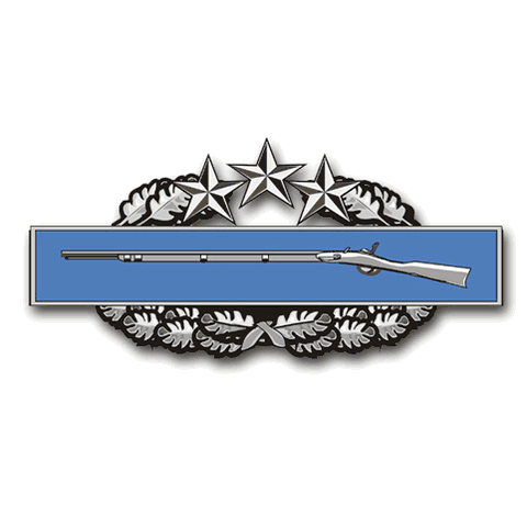 Army Combat Infantry Badge 4th Award Vinyl Decal - US Army Combat ...