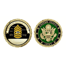 Army Sergeant Major Challenge Coin - New Army Rank Coins - PriorService.com
