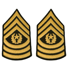 Army Sergeant E-5 Cloth Rank Pair - Army Enlisted Cloth Ranks ...