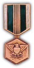 Army Commendation Miniature Medal Hat Pin - Miniature Military Medal ...