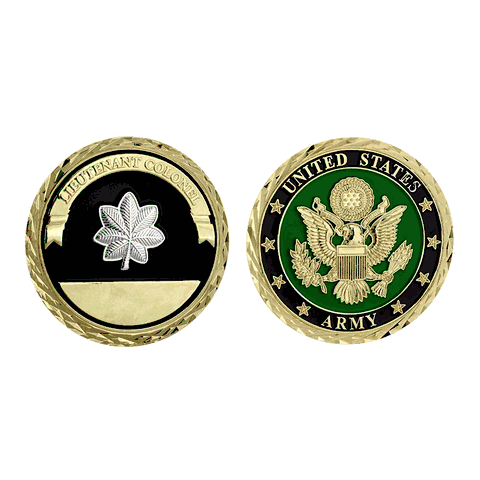 Army Lieutenant Colonel Challenge Coin - New Army Rank Coins ...