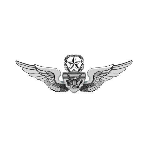 Army Master Aircrew Wings Vinyl Decal - US Army Combat Badges Vinyl ...