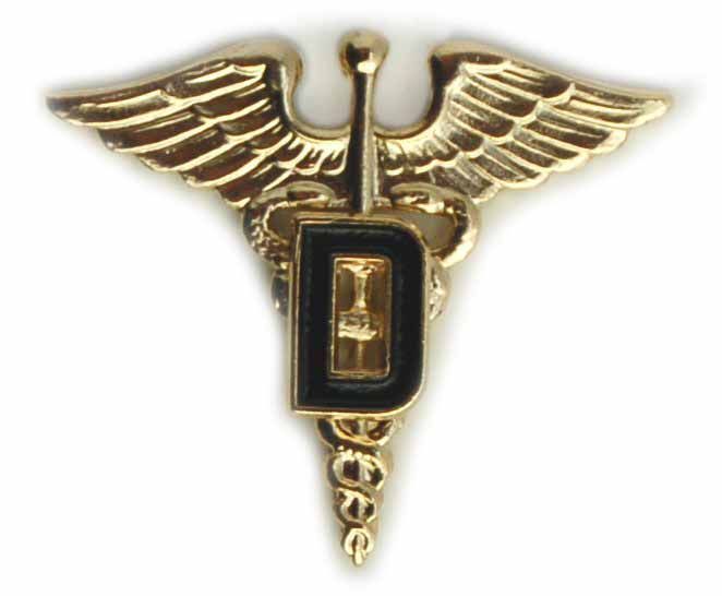 Army Medical Dentist Officer Badges - Insignia/Badge Officer Pairs ...