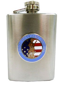 Army National Guard Flask 4 Oz - Military Flasks - PriorService.com