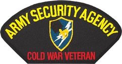 Army Security Agency Cold War Veteran Patch - Army Hat Patches ...