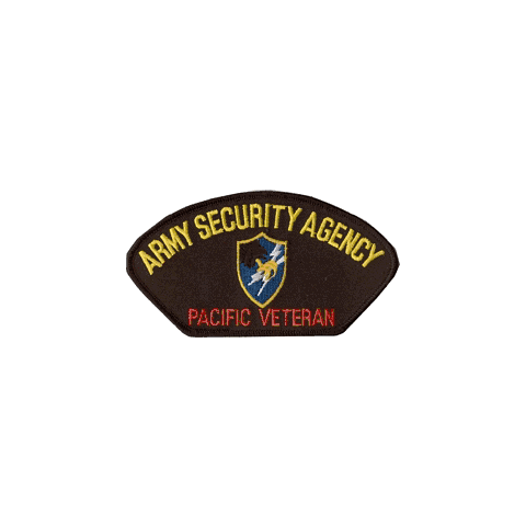 Army Security Agency Pacific Veteran Patch - Army Hat Patches ...