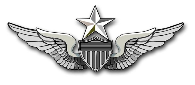 Army Senior Aviator Wing Vinyl Decal - US Army Combat Badges Vinyl ...