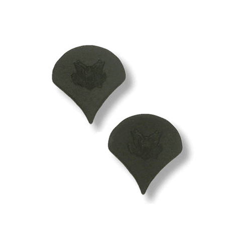 Army Spec 4 E-4 Pin-On Rank Pair - Black - Army Black Metal Rank ...