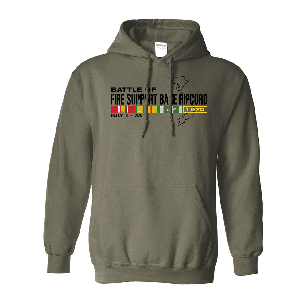 Battle of Fire Support Base Ripcord Vietnam Hooded Sweatshirt - Vietnam ...