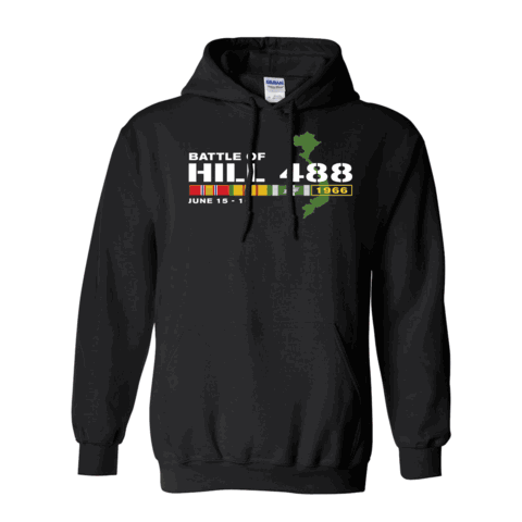 Battle of Hill 488 Vietnam Hooded Sweatshirt - Vietnam Battles ...