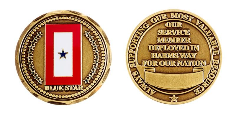 Blue Star Challenge Coin