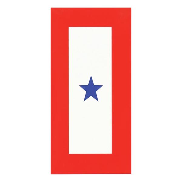 Blue Star Service Banner Decal - Homeland Security and Other Decals ...