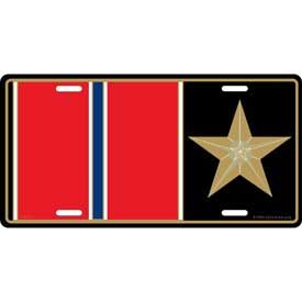 Bronze Star License Plate - - PriorService.com