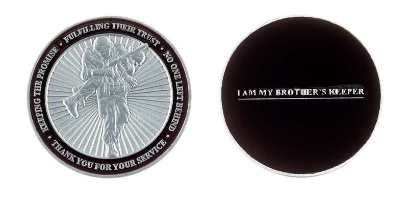 Brothers Keeper Challenge Coin - New Challenge Coins - PriorService.com