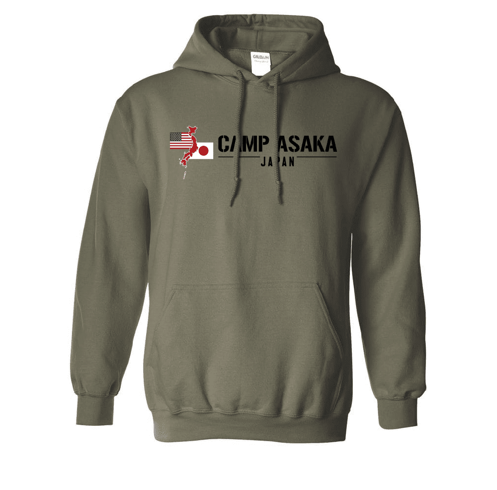 Camp Asaka Japan Hooded Sweatshirt - Japan Duty Station Hooded ...