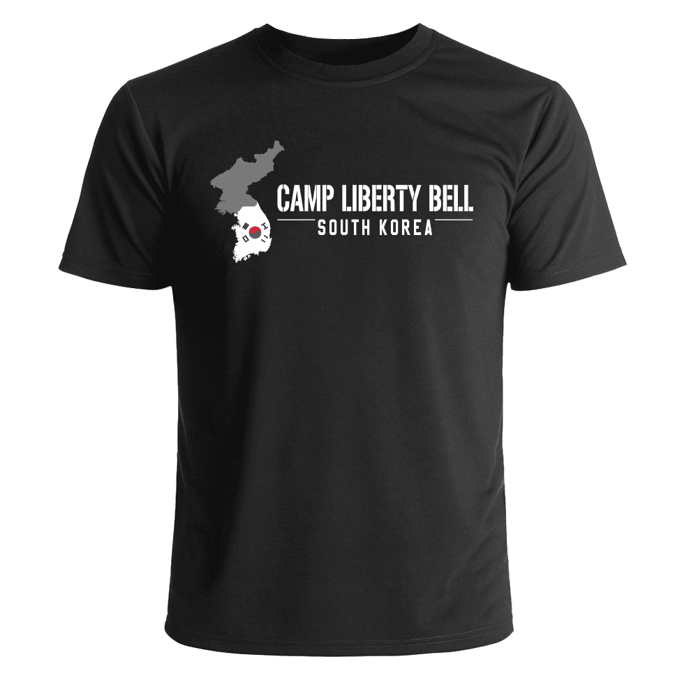 Camp Liberty Bell Korea T-Shirt - Korea Duty Station T-Shirts ...