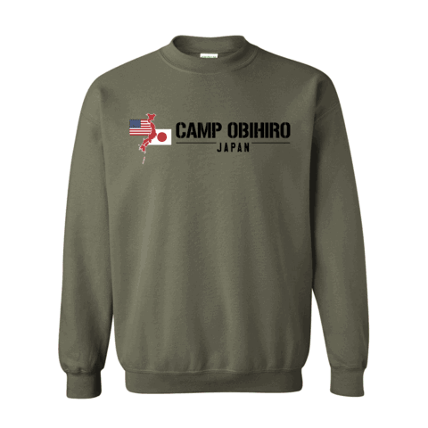 Camp Obihiro Japan Sweatshirt - Japan Duty Station Sweatshirts ...