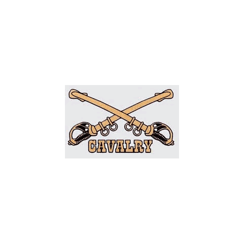 Cavalry(Crossed Sword) Sticker - Shop for US Army Items by Cavalry ...