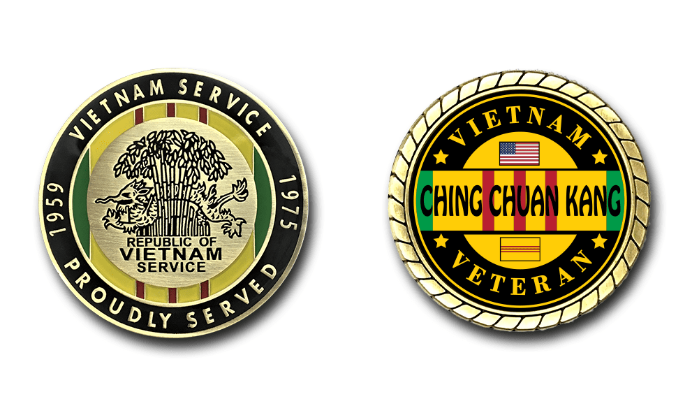 Ching Chuan Kang Vietnam Veteran Challenge Coin - Vietnam Veteran Duty ...