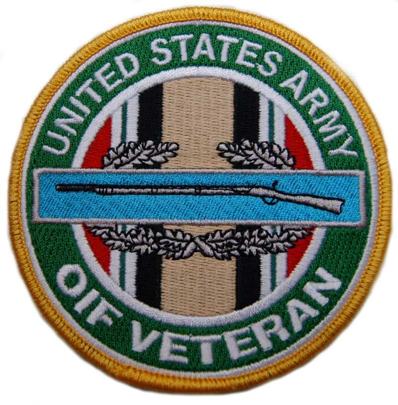 CIB OIF Veteran Patch - Combat Infantryman Badge Patches - PriorService.com