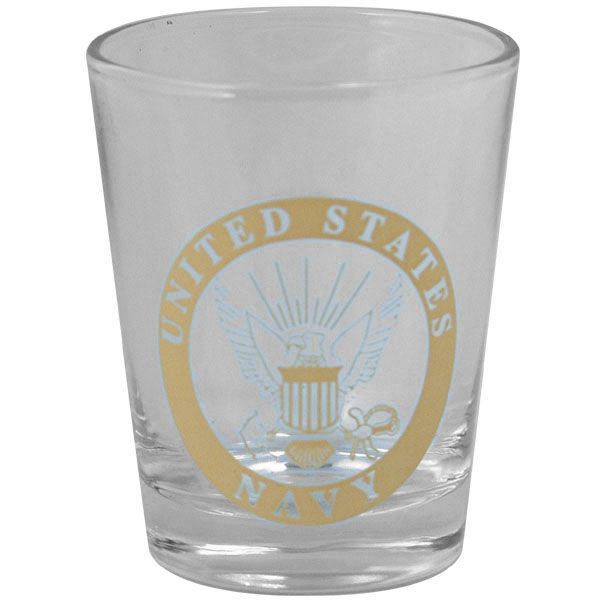 Clear Navy Shot Glass - NEW ITEMS - PriorService.com