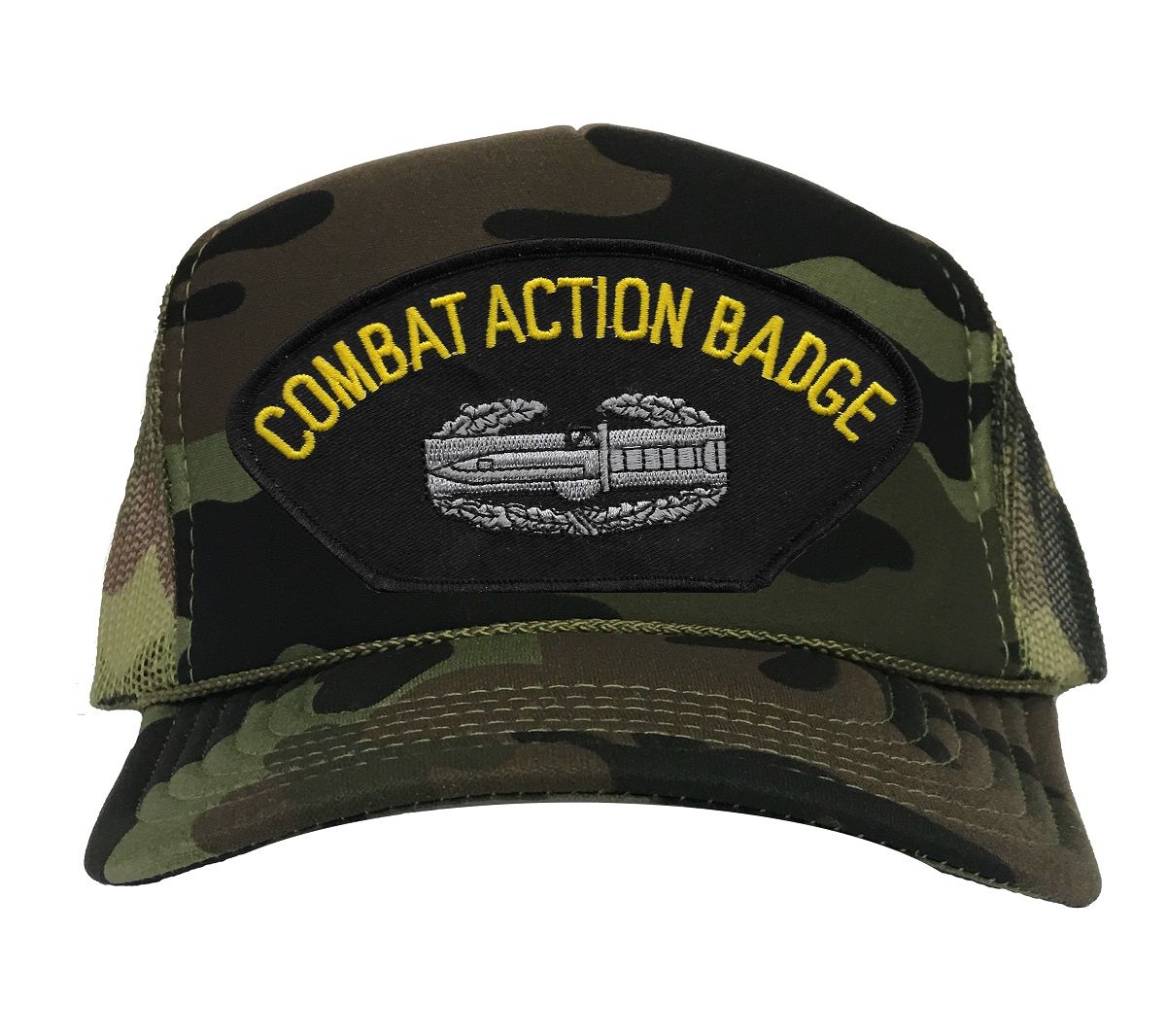Combat Action Badge Camo Mesh Back Cap - New Camo Mesh Caps ...