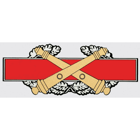 Combat Artillery Badge Decal