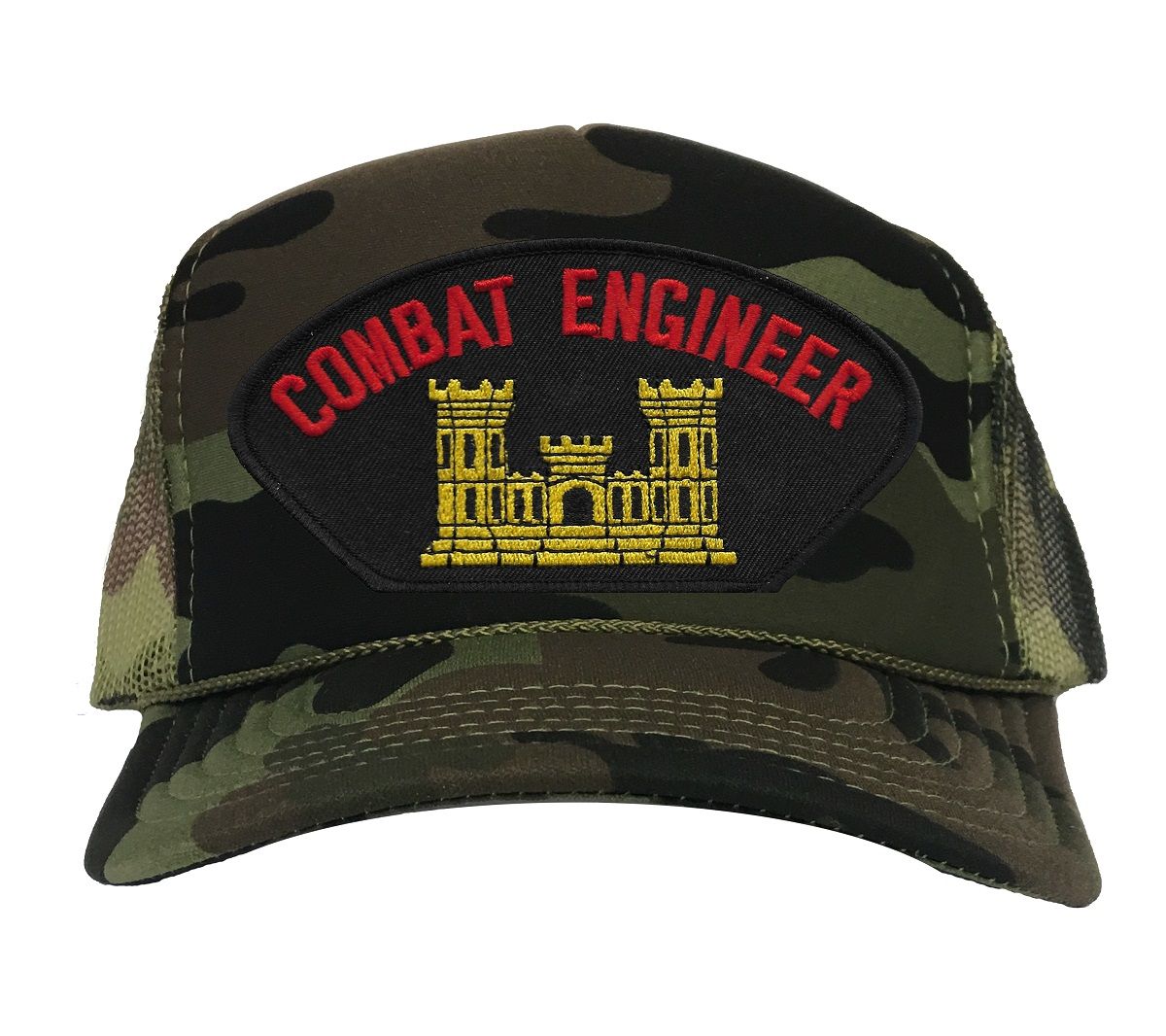 Combat Engineer Camo Mesh Back Cap - New Camo Mesh Caps - PriorService.com