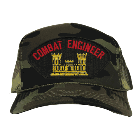 Combat Engineer Camo Mesh Back Cap - New Camo Mesh Caps - PriorService.com