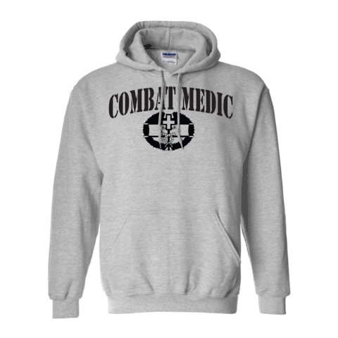 Combat Medic Hooded Sweatshirt - US Army Badge Hooded Sweatshirts ...