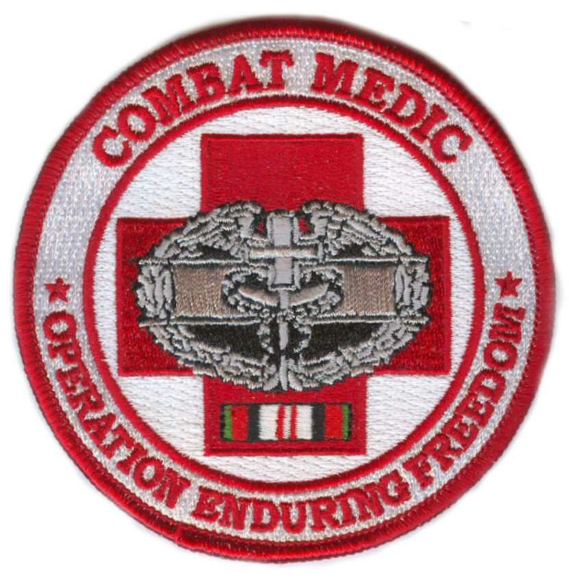 Combat Medic Operation Enduring Freedom Veteran Patch - Operation ...