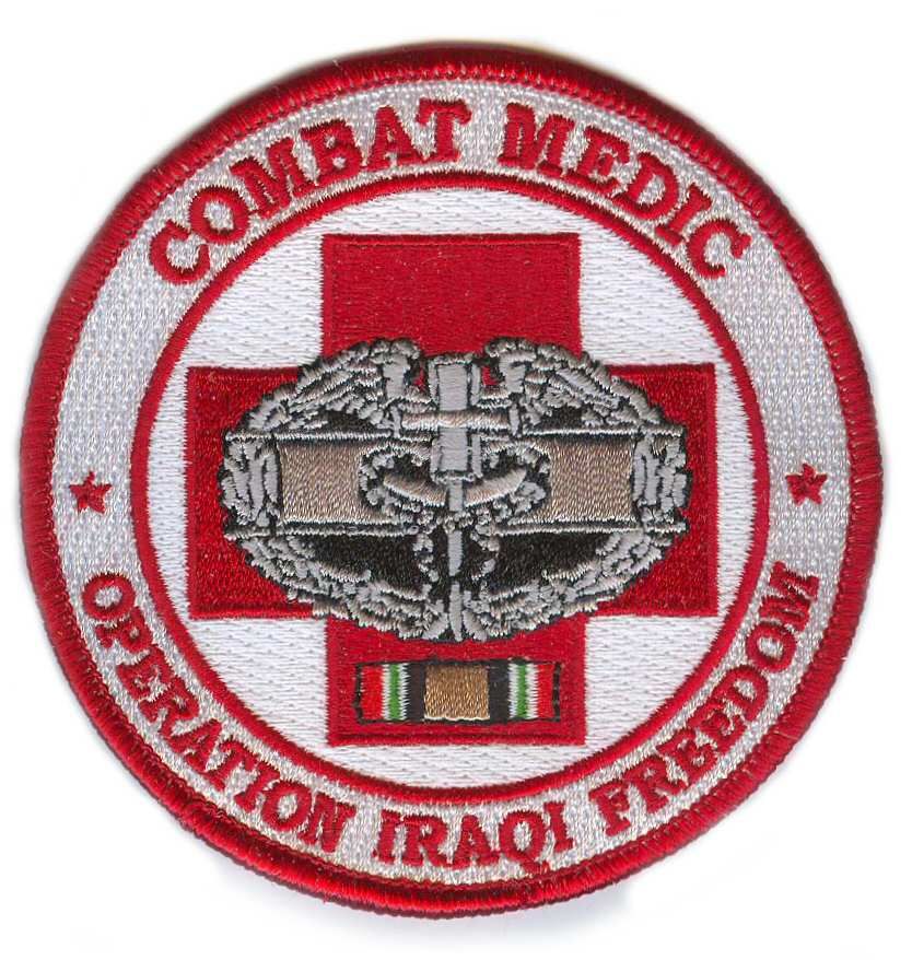 Combat Medic Operation Iraqi Freedom Veteran Patch - Combat Medic ...