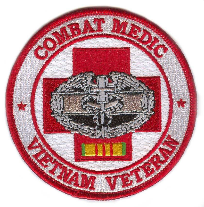 Combat Medic Vietnam Veteran Patch - Combat Medic Patches ...