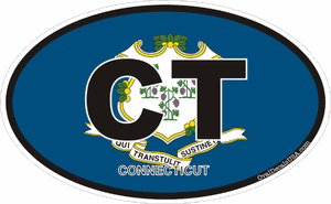 Connecticut Oval Decal - U.S. State Decals - PriorService.com