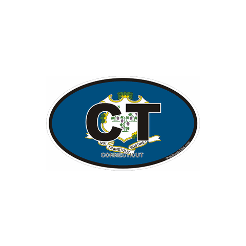 Connecticut Oval Decal - U.S. State Decals - PriorService.com
