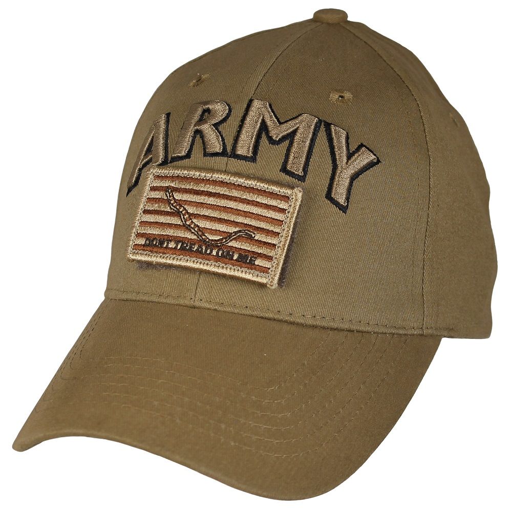 Coyote Brown Army Hook & Loop Cap - Hook & Loop Ball Caps ...
