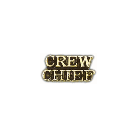 Crew Chief Pin - Air Force Script Pins - PriorService.com