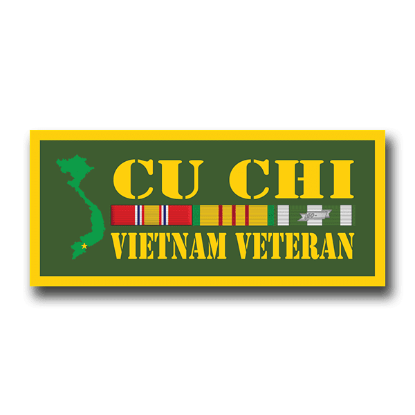 Cu Chi Vietnam Veteran Decal - Vietnam Duty Station Decals ...