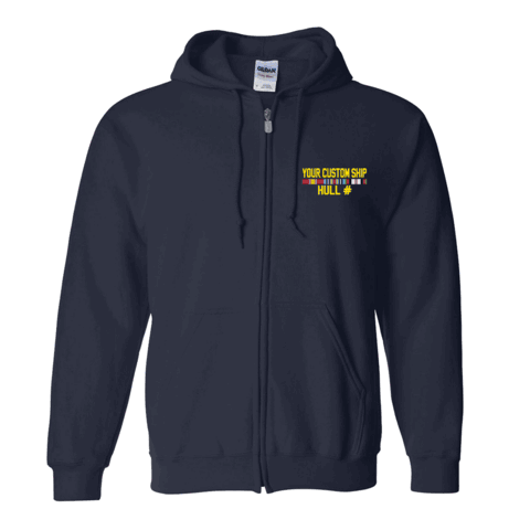 Custom Ship Afghanistan Ribbon Veteran Full Zip Sweatshirt - Aircraft ...