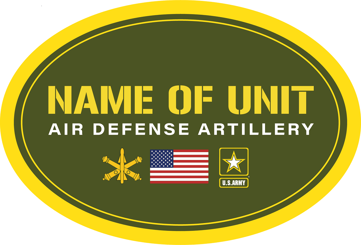 Custom Unit Branch of Service Decal - US Army Unit Branch of Service ...