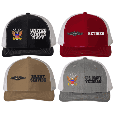Custom US Navy Split Mesh Back Cap - New Custom Military Split Mesh ...